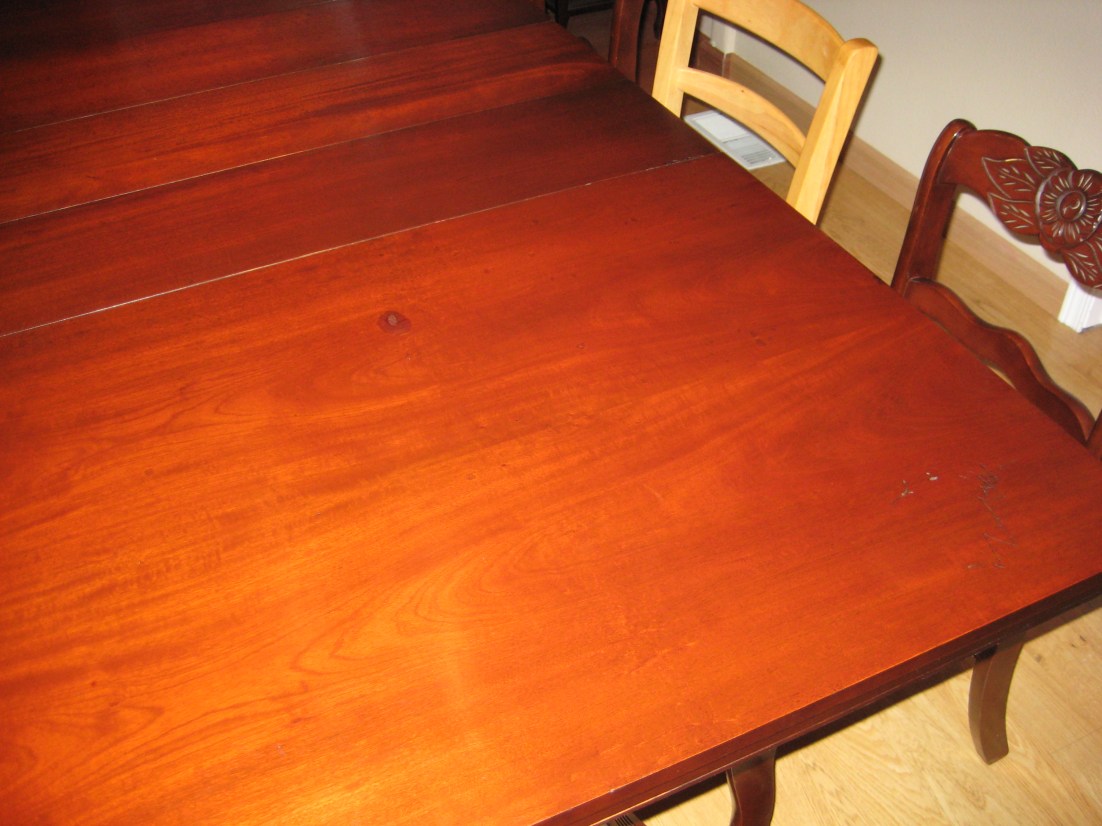 Mahogany Table Refinishing – Elisa's Ramblings